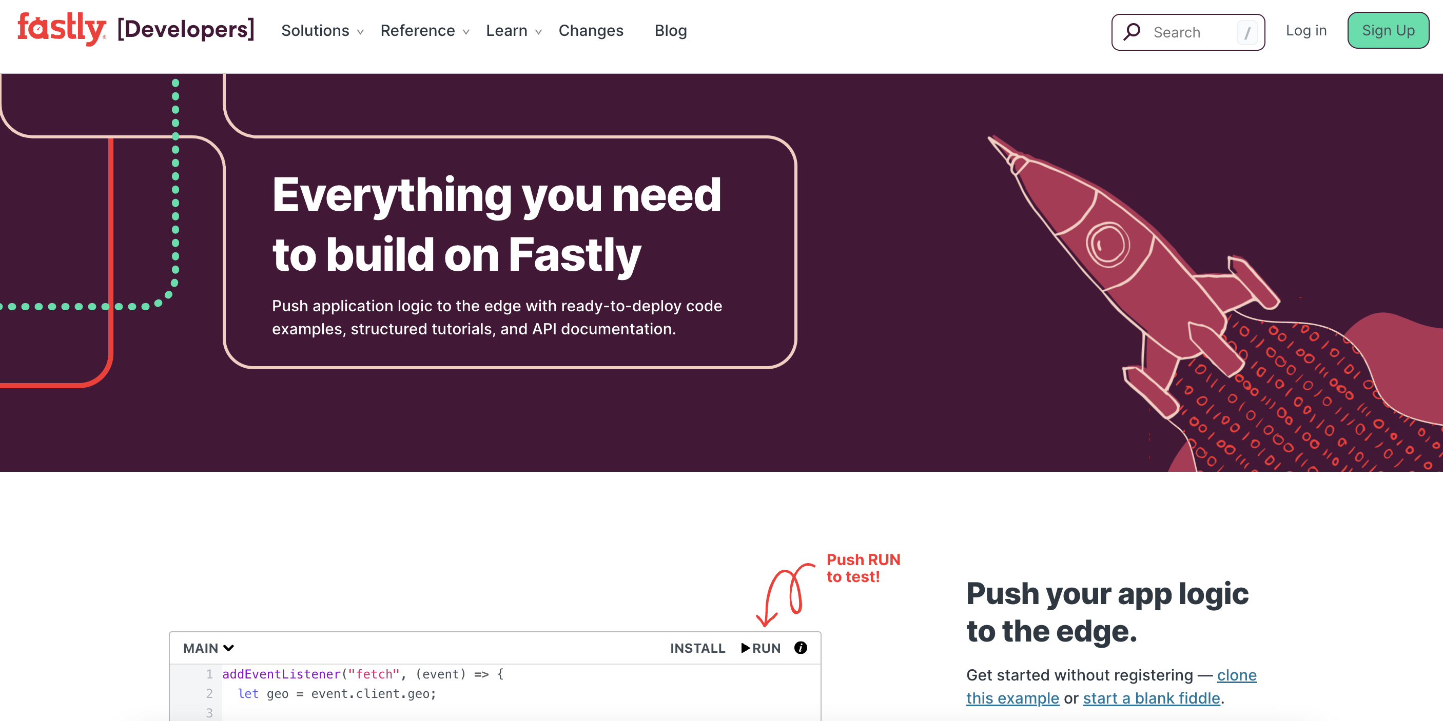 Fastly Developer Hub (2022) | DevPortal Awards