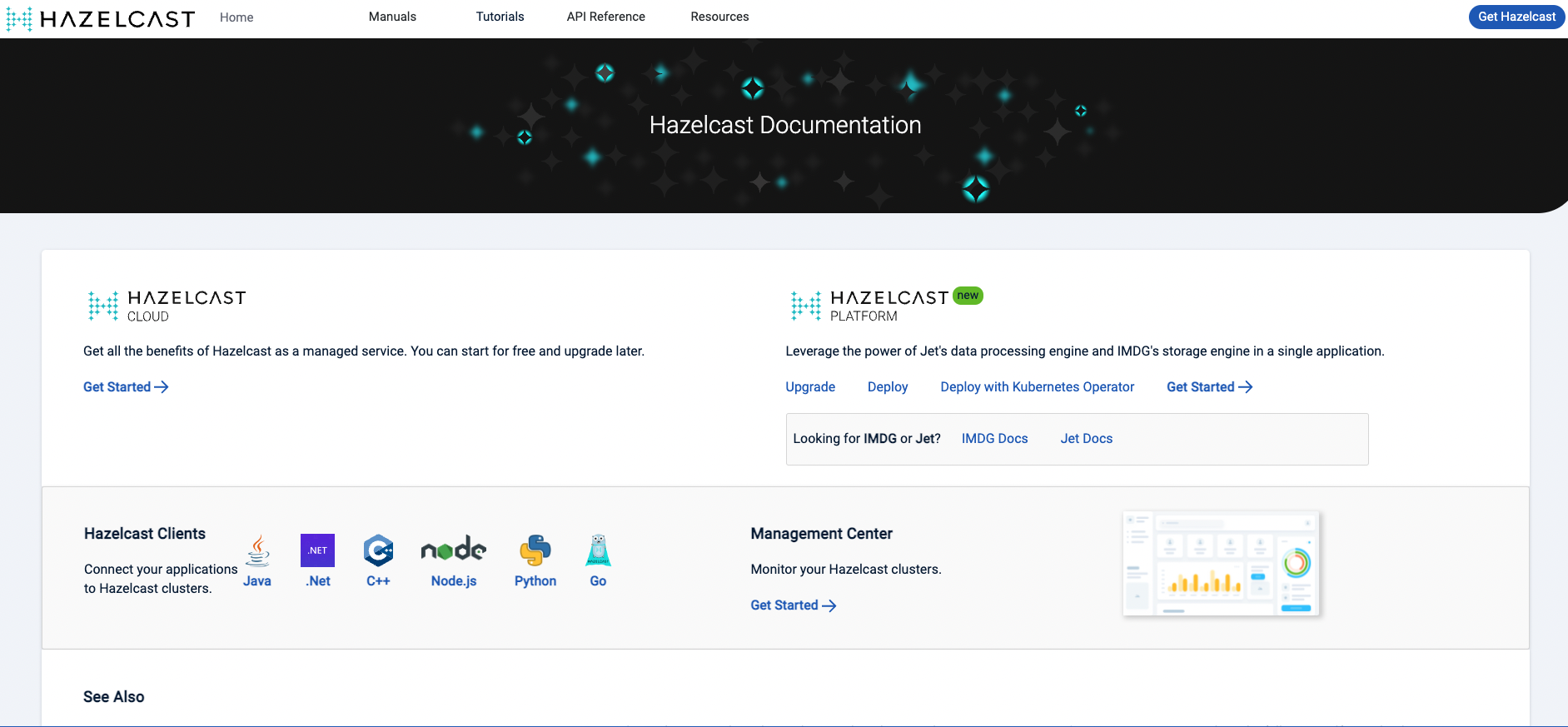 Hazelcast Developer Docs (2022) | DevPortal Awards