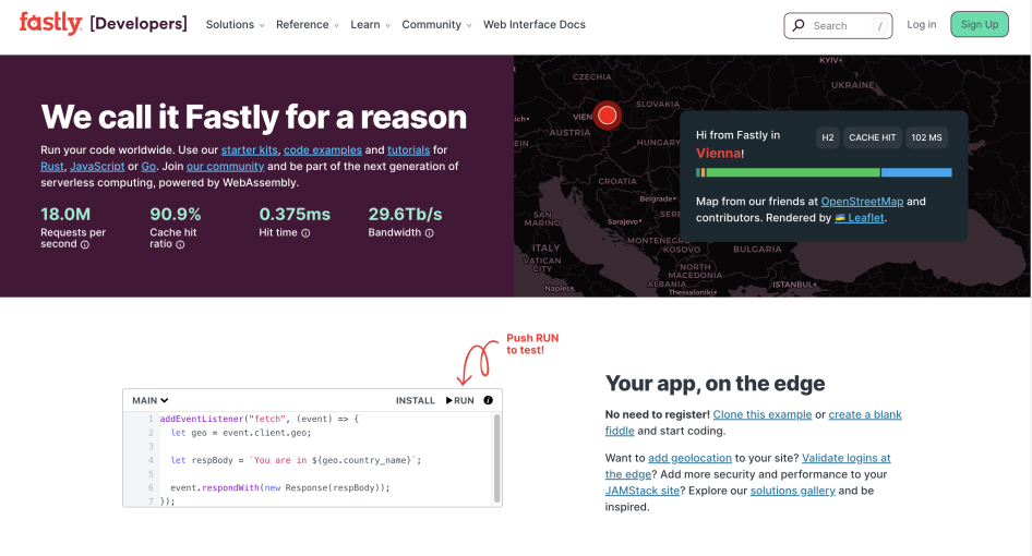 Fastly Developer Hub 2023 Devportal Awards 