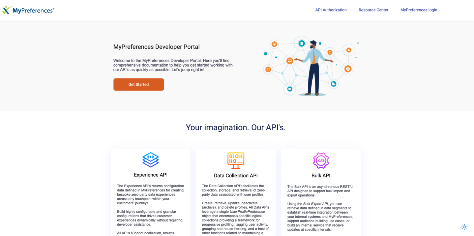 MyPreferences Developer Portal (2023) | DevPortal Awards