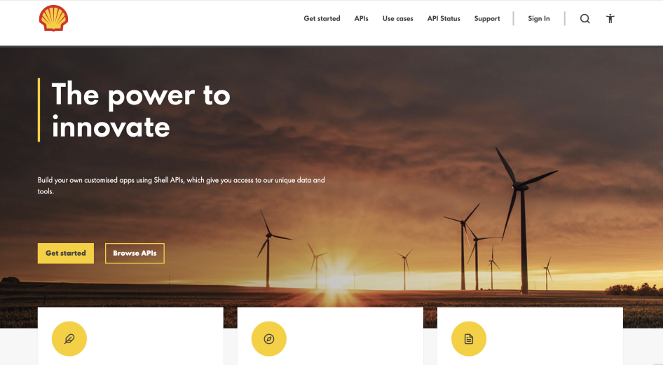 Shell Developer Portal (2023) | DevPortal Awards